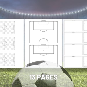 Football Coaching Template, Soccer Practice Plan, Football Game Day ...