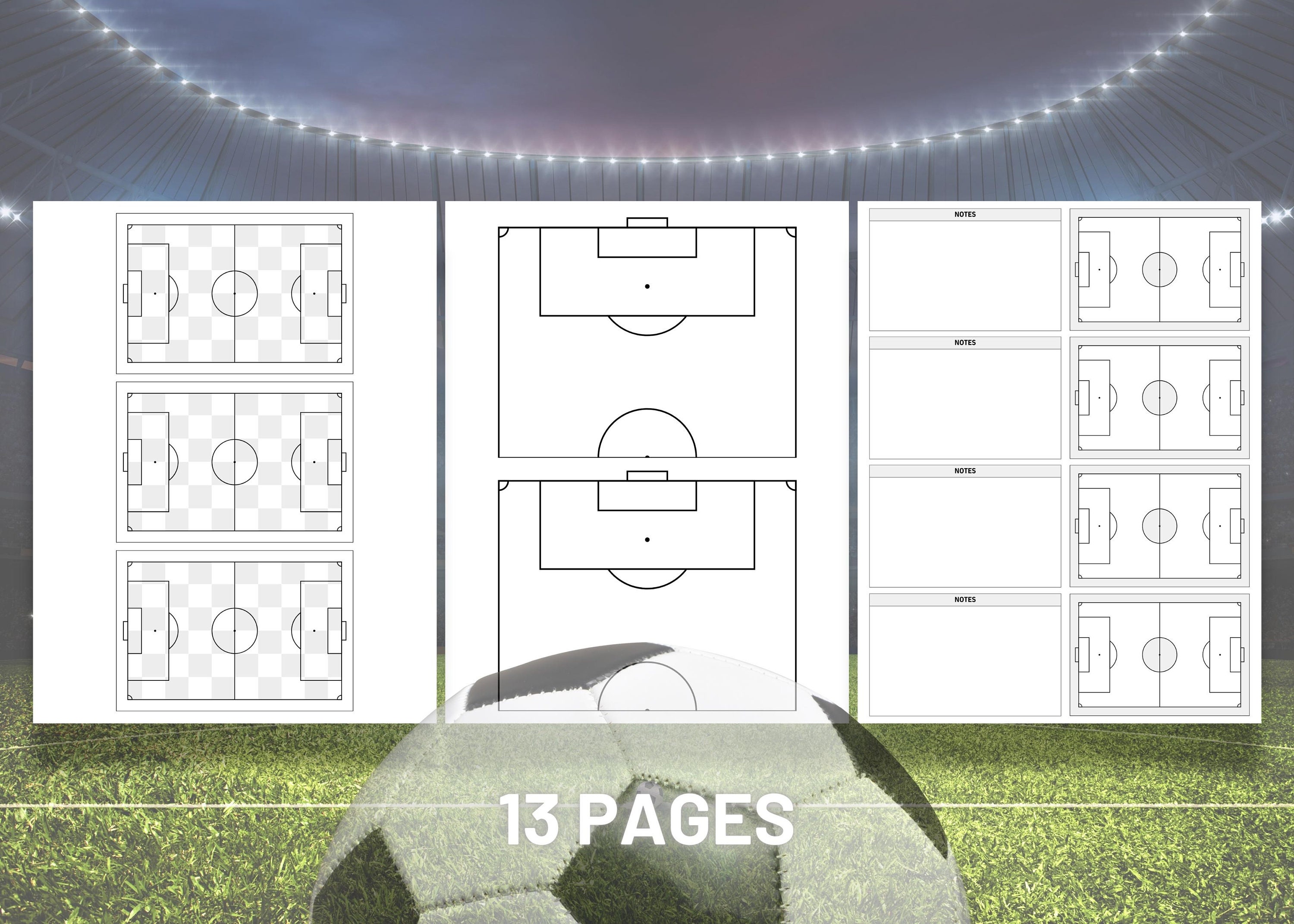 Football Coaching Template, Soccer Practice Plan, Football Game Day ...