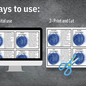 Constellations Flashcards, Preschool Flashcards, Printable Montessori ...