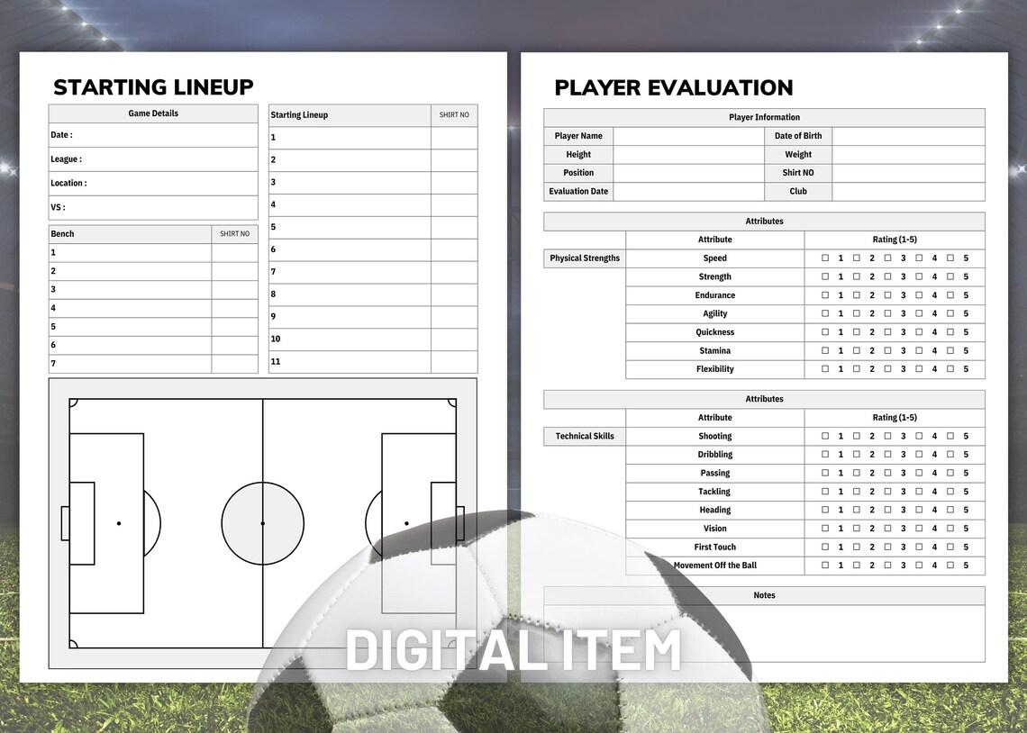 Football Coaching Template, Soccer Practice Plan, Football Game Day ...