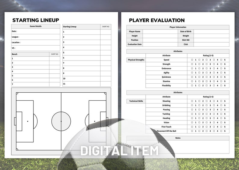 Football Coaching Template, Soccer Practice Plan, Football Game Day ...