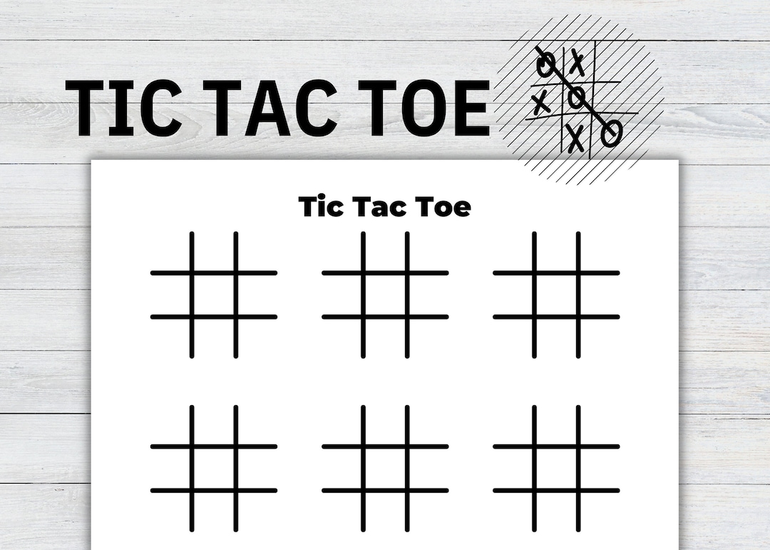 Tic Tac Toe Game, Tic Tac Toe Board Game, Tic Tac Toe Paper Game, Road ...