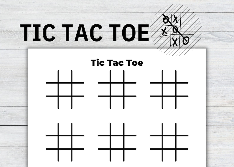 Tic Tac Toe Game, Tic Tac Toe Board Game, Tic Tac Toe Paper Game, Road ...