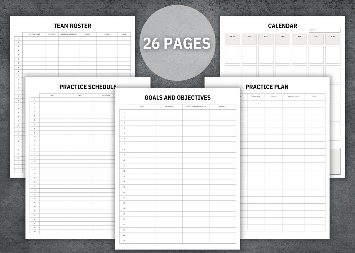 Cheer Coach Planner Printable Cheer Planner Cheerleading - Etsy