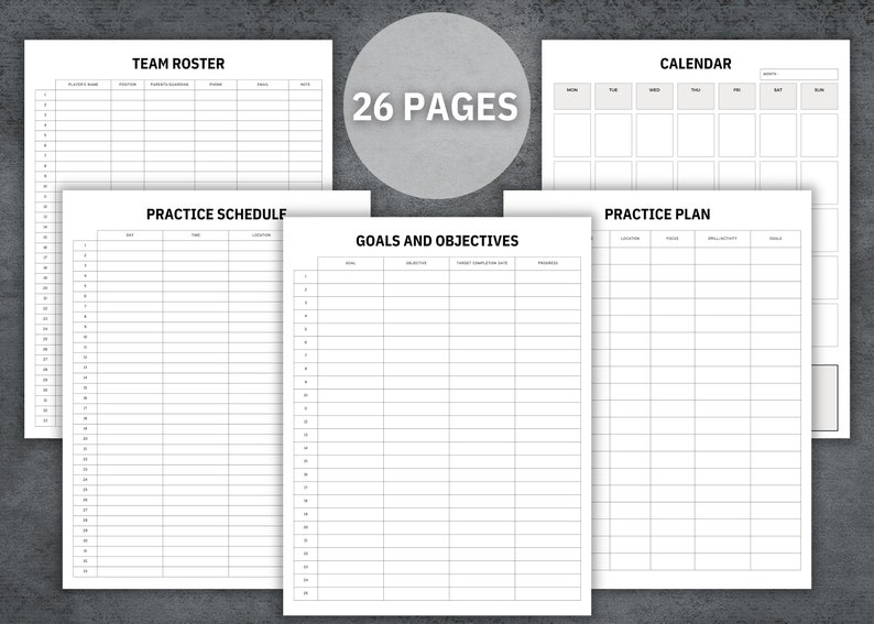 Cheer Coach Planner, Printable Cheer Planner, Cheerleading Squad, Team ...