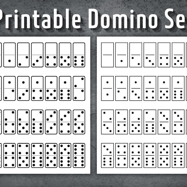 Domino Template - Etsy