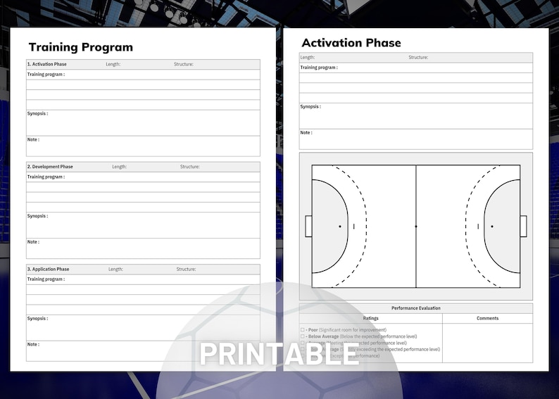 Handball Coaching Template, Handball Practice Plan, Handball Game Day ...