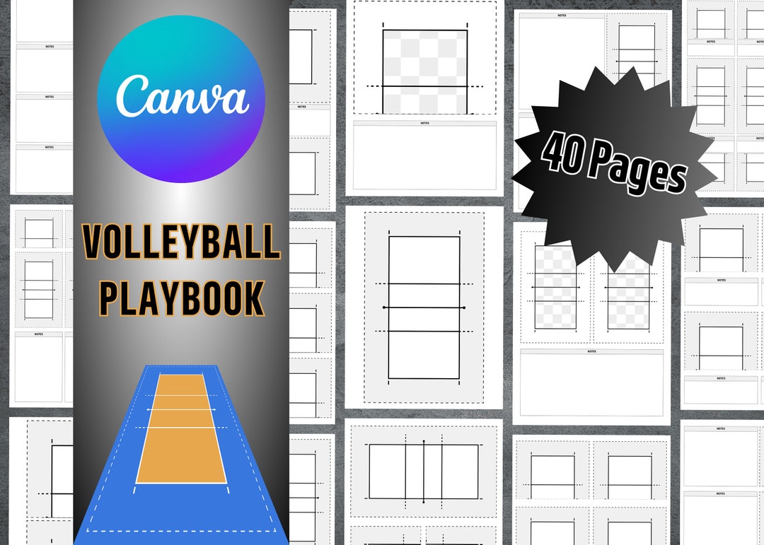 Volleyball Playbook Template, Printable Blank Volleyball Diagrams ...