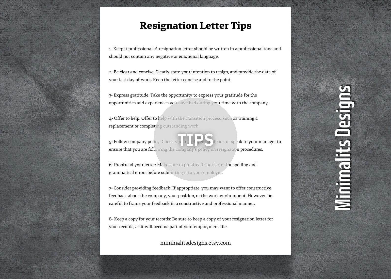 Resignation Letter, Resign Letter, Printable Resignation Letter ...