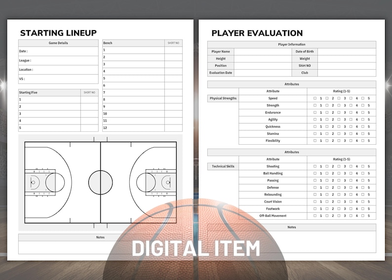Basketball Coaching Template, Basketball Practice Plan, Basketball Game ...