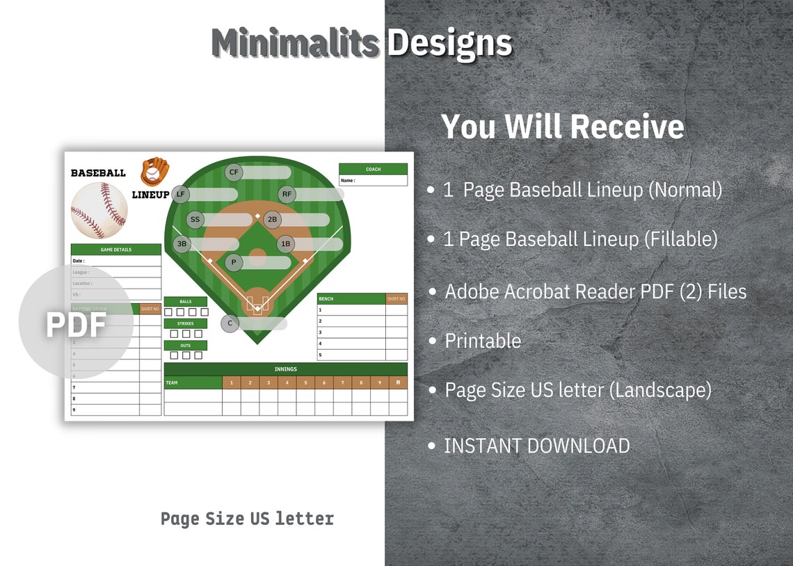 Baseball Lineup, Baseball Lineup Maker, Baseball Game Day Strategy ...