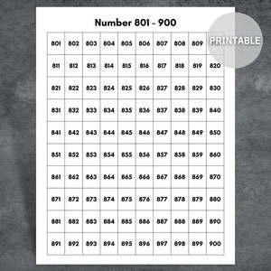 Number Charts, Numbers Worksheet, Printable Numbers, Kindergarten ...