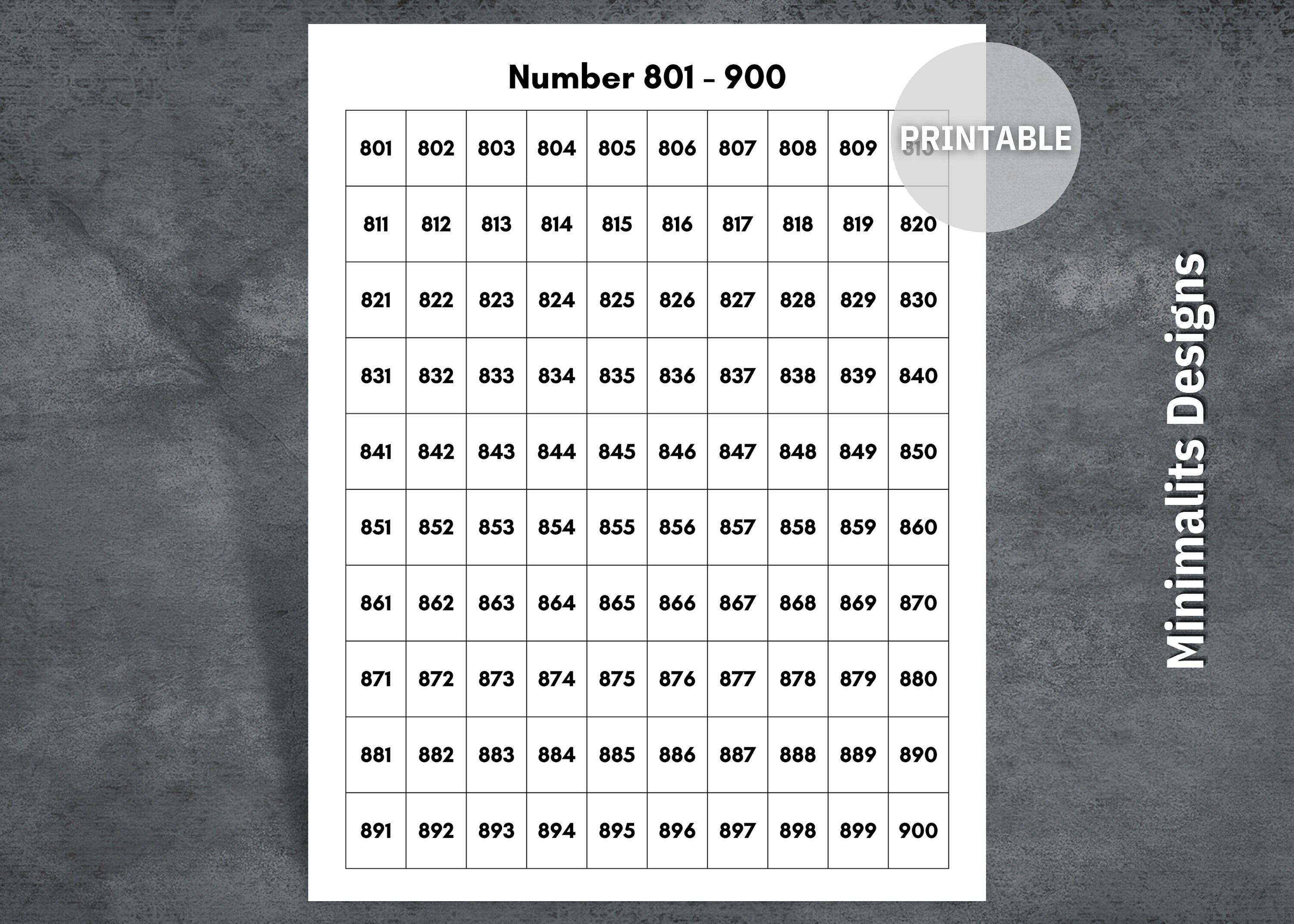 Number Charts, Numbers Worksheet, Printable Numbers, Kindergarten ...