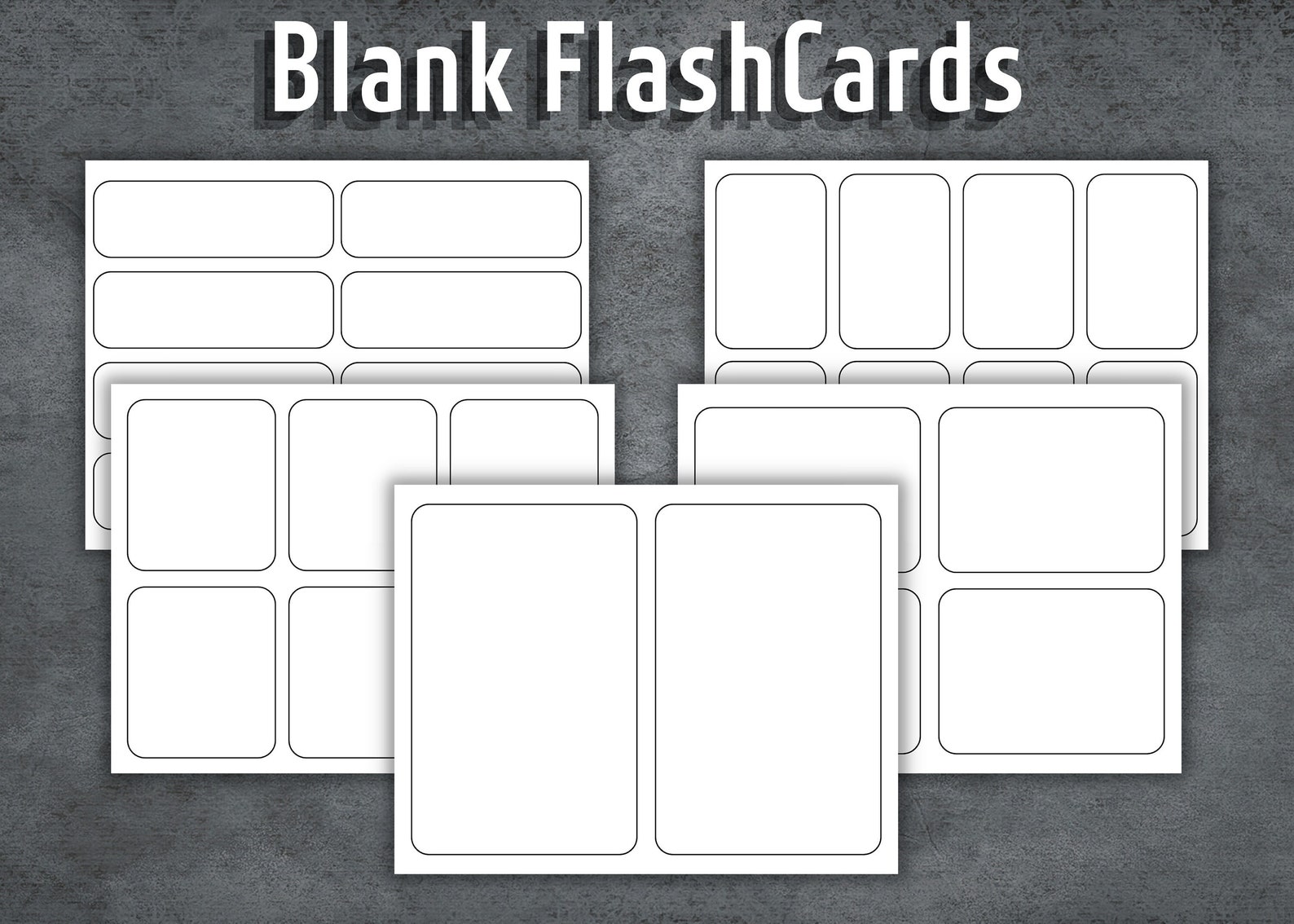 Printable Flashcards, Flash Cards Template, Blank Flash Cards, School ...