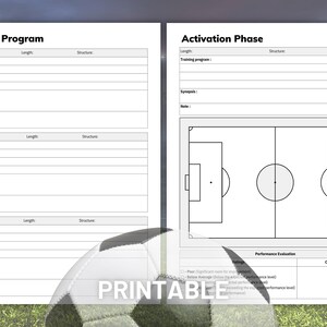 Football Coaching Template, Soccer Practice Plan, Football Game Day ...
