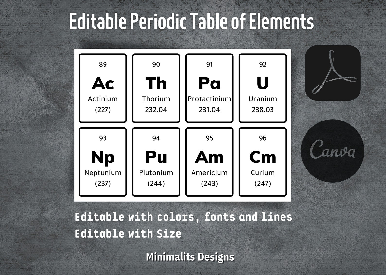 Periodic Table of Elements, Chemistry Flash Cards, Periodic Table of ...