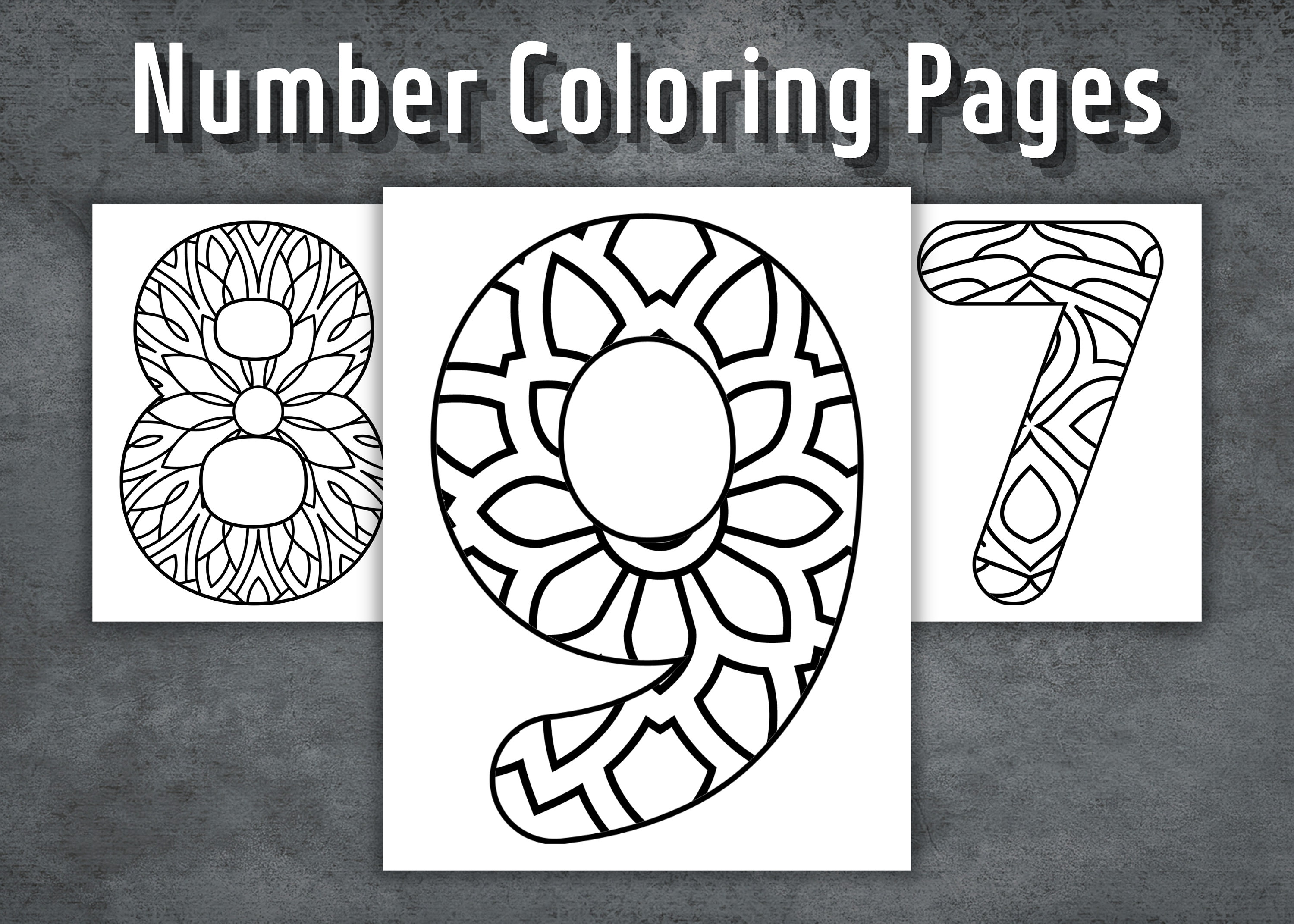 Mandala Number Coloring Pages, Printable Coloring Pages for Kids ...
