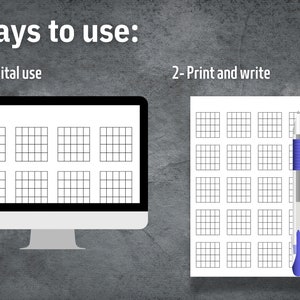 Guitar Chord Chart, Guitar Tab Paper, Music Sheet, Guitar Blank Chord ...