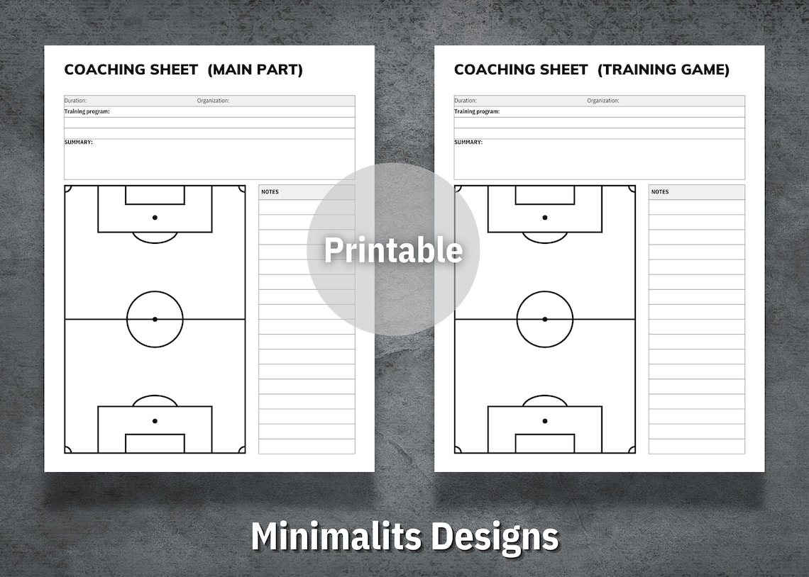 Soccer Coaching Sheet Football Coaching Sheet Soccer Practice Plan ...