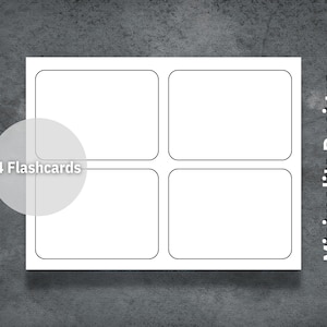 Printable Flashcards, Flash Cards Template, Blank Flash Cards, School ...