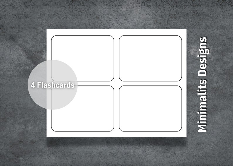 Printable Flashcards, Flash Cards Template, Blank Flash Cards, School ...