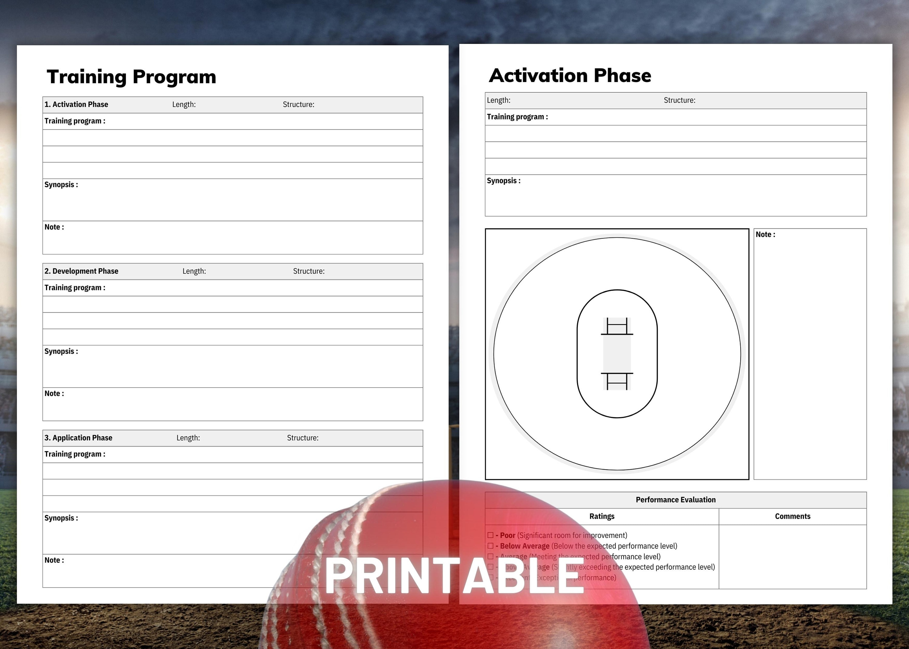 Cricket Coaching Template, Cricket Practice Plan, Cricket Game Day ...