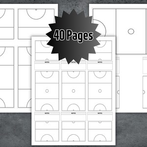 Netball Playbook Template, Printable Blank Netball Diagrams, Canva ...