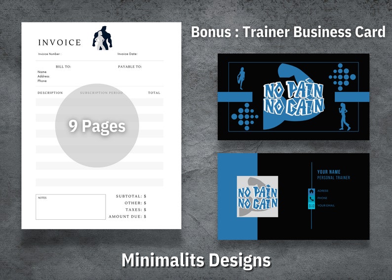 Personal Trainer Sheet, Personal Training Program Template, Fitness ...