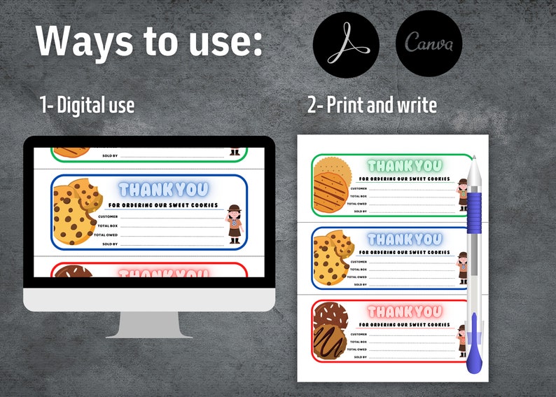 Girl Scout Cookie Receipts, Girl Scout Cookie Sales, Girl Scout Cookie ...