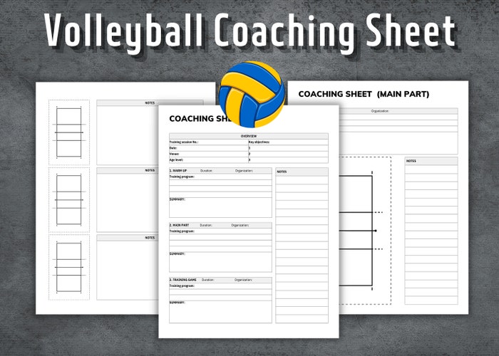 Volleyball Rotation Sheet - Etsy