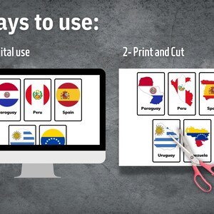 Hispanic Heritage Month, Hispanic Countries Flash Cards, Countries Maps ...