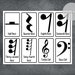 Music Symbol Flash Cards, Printable Music Notation Flash Cards, Musical ...