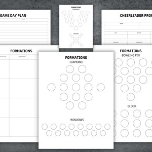 Cheer Coach Planner, Printable Cheer Planner, Cheerleading Squad, Team ...