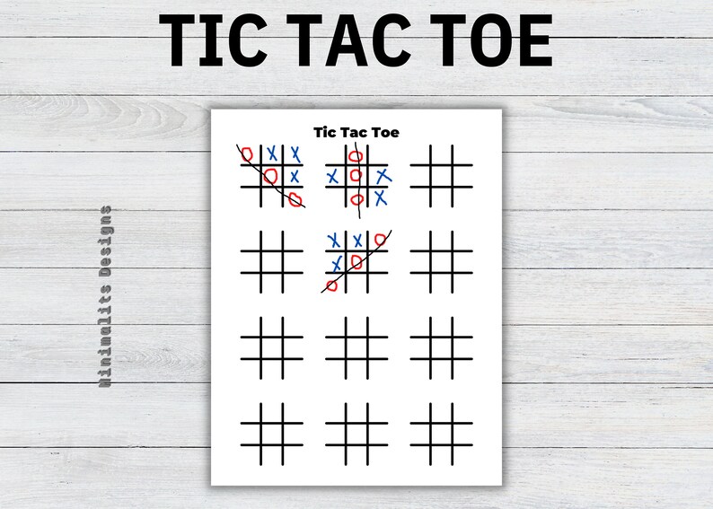 Tic Tac Toe Game, Tic Tac Toe Board Game, Tic Tac Toe Paper Game, Road ...