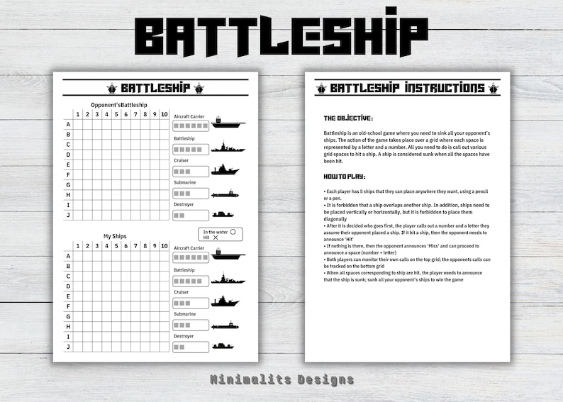 Battleship Game, Battleship Board Game, Battleship Paper Game, Road ...
