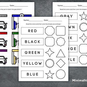 Colors Worksheet, Color Matching Activity, Printable Kids Worksheets ...