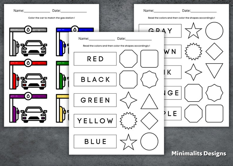 Colors Worksheet, Color Matching Activity, Printable Kids Worksheets ...