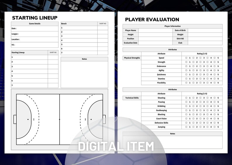 Handball Coaching Template, Handball Practice Plan, Handball Game Day ...