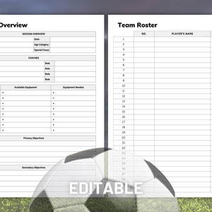 Football Coaching Template, Soccer Practice Plan, Football Game Day ...
