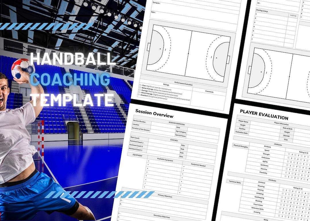 Handball Coaching Template, Handball Practice Plan, Handball Game Day ...