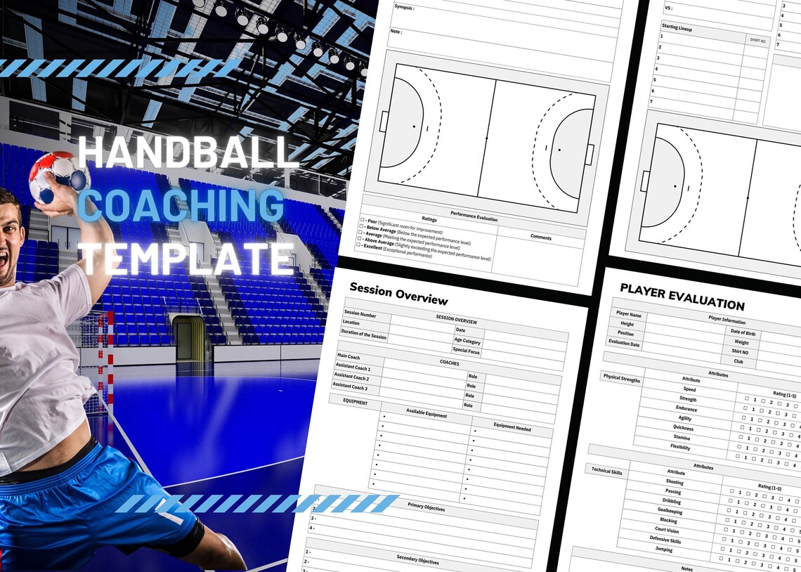 Handball Coaching Template Handball Practice Plan Handball - Etsy