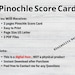 Pinochle Score Card, Pinochle Game, Pinochle Scoresheet, Printable ...