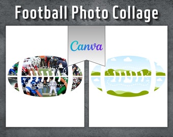 Football Coach Photo Collage, Editable Canva Template, Soccer Canva ...