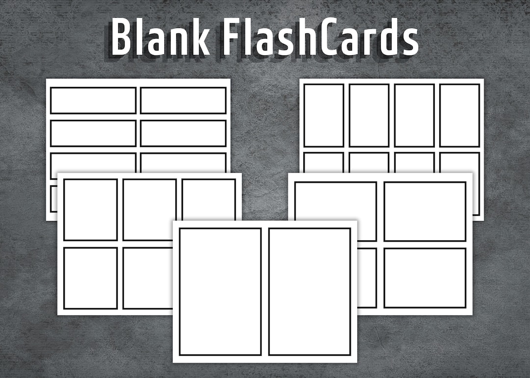 Printable Flashcards, Flash Cards Template, Blank Flash Cards, School ...