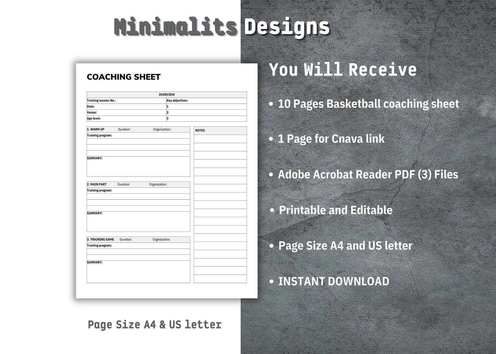 Basketball Coaching Sheet, Basketball Practice Plan, Basketball Game ...