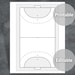 Handball Playbook Template, Printable Blank Handball Diagrams, Canva ...