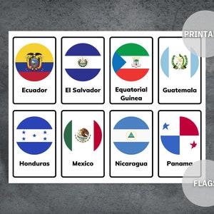 Hispanic Heritage Month, Hispanic Countries Flash Cards, Countries Maps ...