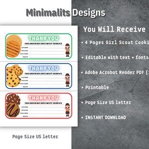 Girl Scout Cookie Receipts, Girl Scout Cookie Sales, Girl Scout Cookie ...