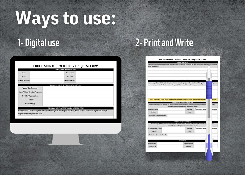 Professional Development Request Form, Printable Continuing Education ...