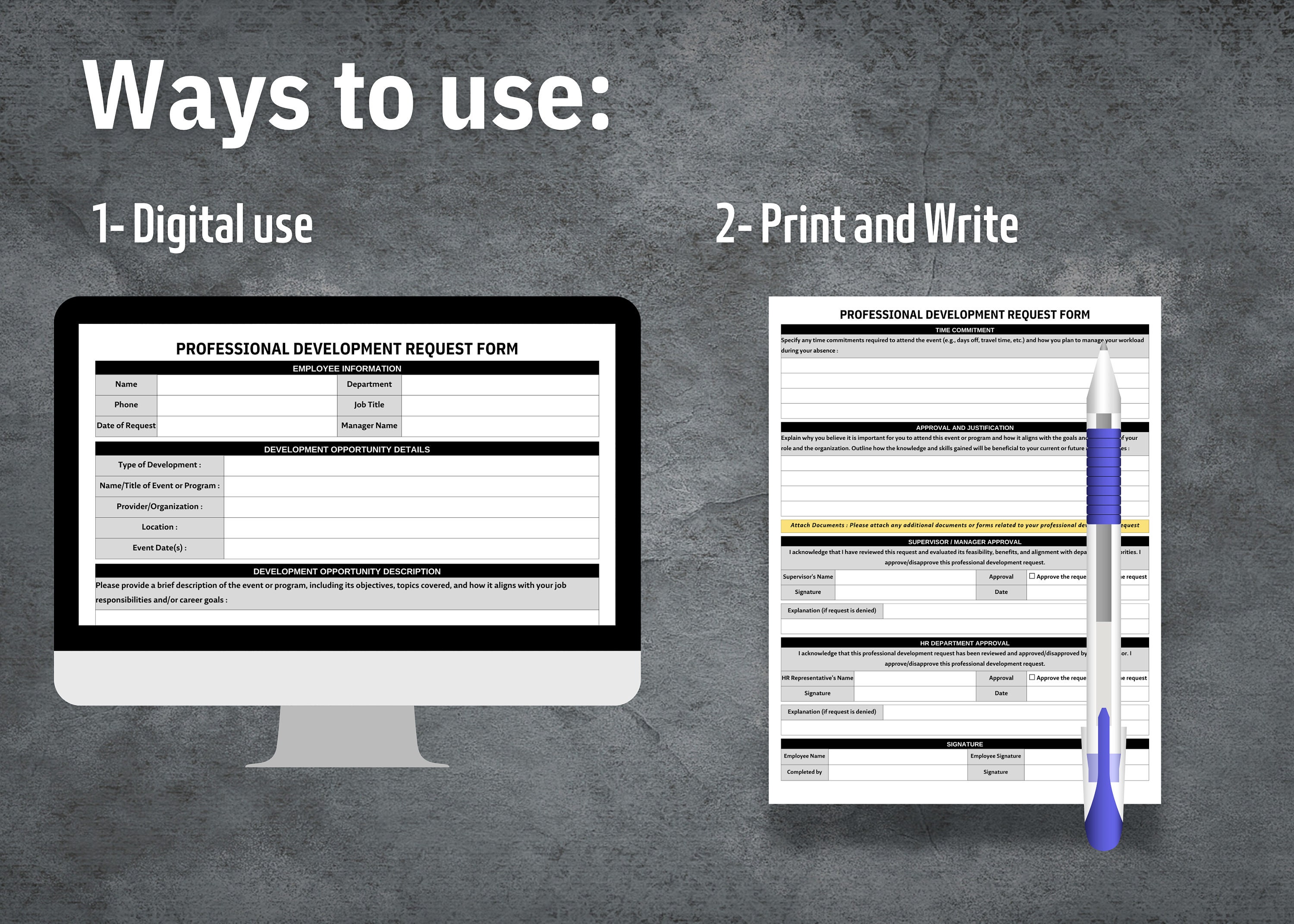 Professional Development Request Form, Printable Continuing Education ...